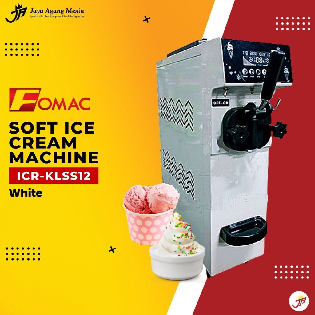 Jual FOMAC Ice Cream Machine Putih ICR-KLSS12 / ICRKLSS12 / Mesin ...
