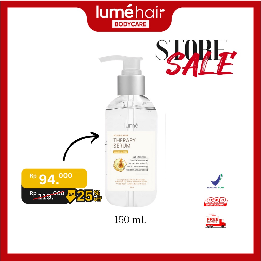 Jual LUME Hair Serum Scalp Therapy Tanpa Paraben Free | Shopee Indonesia