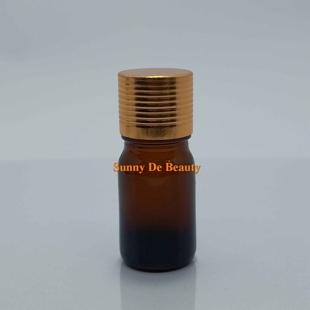 Jual Botol Kaca 5 ml Amber Original Br Tutup Drop Gold Alumunium ...