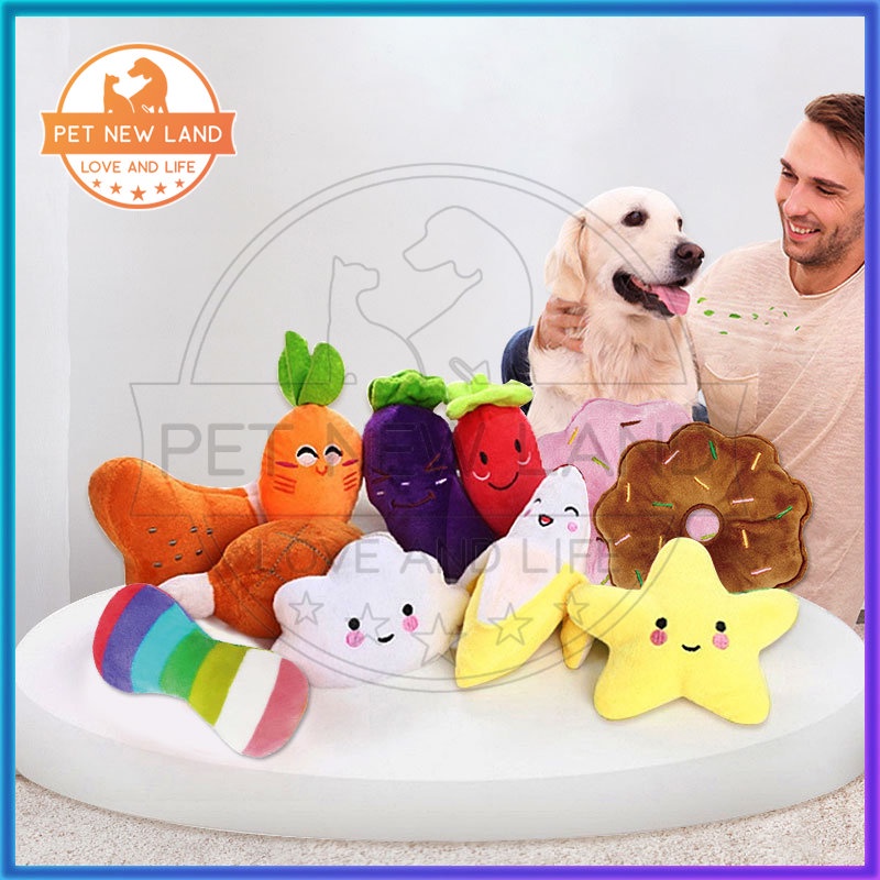 Jual Mainan Kucing Mainan Boneka Gigitan Anjing Kucing Bunyi Bentuk ...