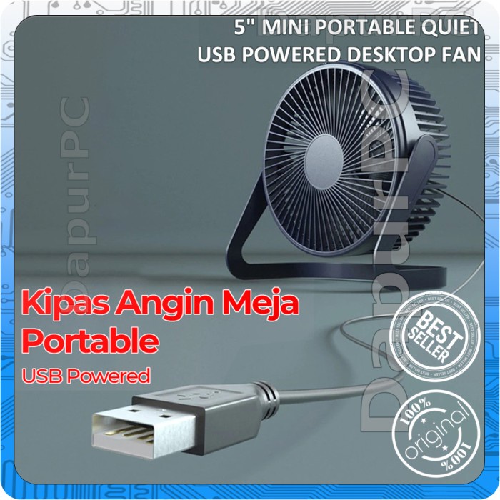 Jual Kipas Angin Meja Portable Colokan USB 2.5 Watt | Shopee Indonesia