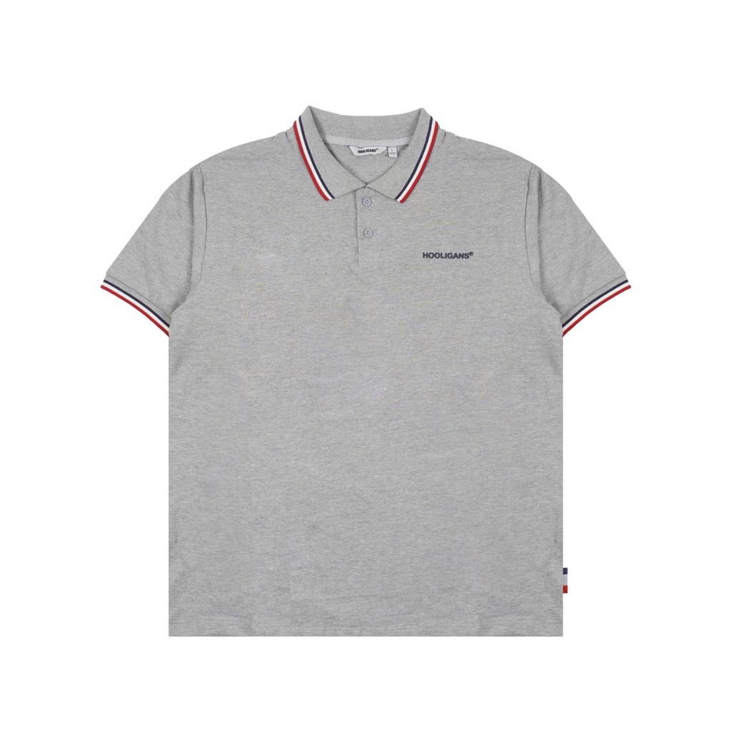 Jual HOOLIGANS Polo Shirt Paolo - Misty | Shopee Indonesia