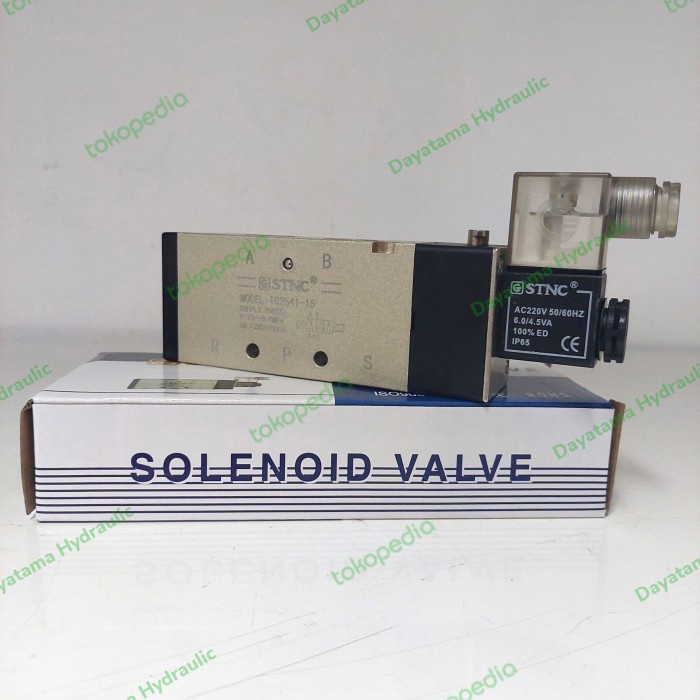 Jual SOLENOID VALVE STNC TG2541-15 5/2 DRAT 1/2" AC220V/DC24V | Shopee Indonesia