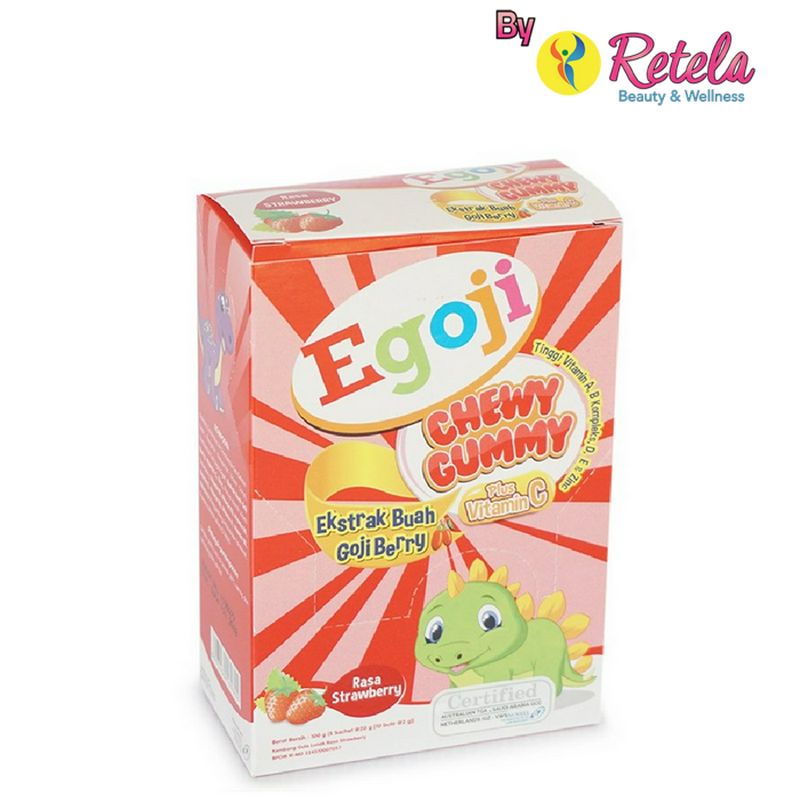 Jual EGOJI CHEWY GUMMY STRAWBERRY 5 SACCHET | Shopee Indonesia