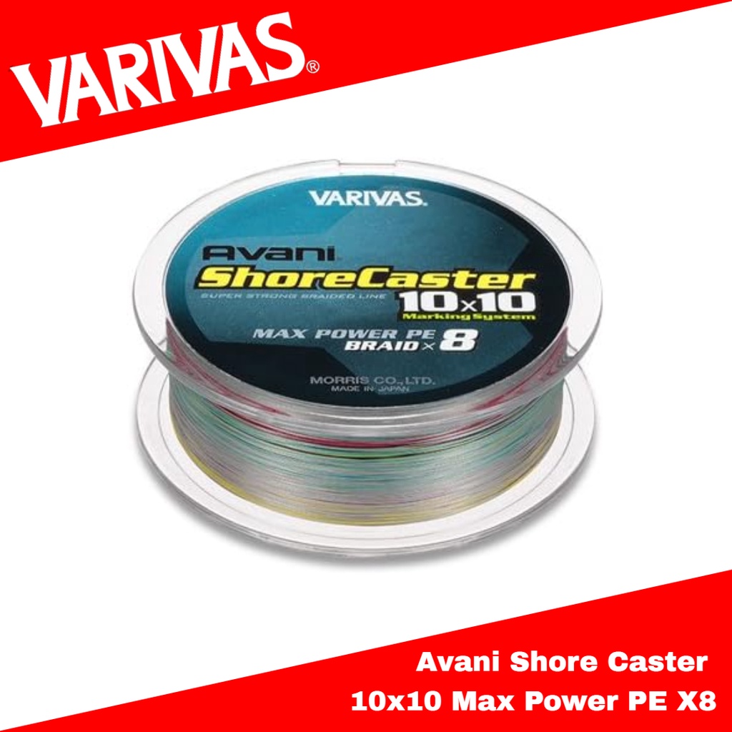 Jual Varivas PE Line Avani Shore Caster 10x10 Max Power PE X8 200m | Shopee Indonesia