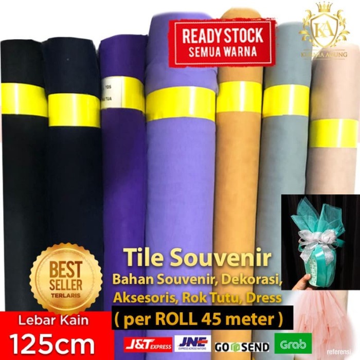 Jual Kain Tile /Tulle HALUS SOUVENIR,DEKORASI,AKSESORIS TidakMelar ...