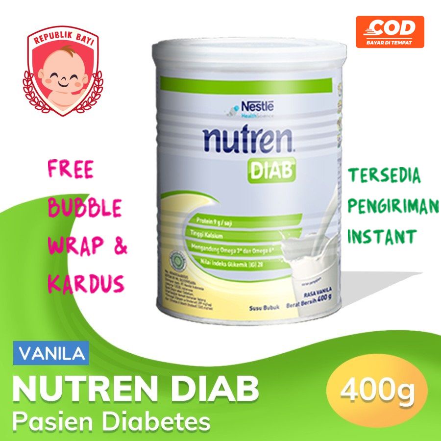 Jual Nutren Diab Diabetes Susu Bubuk 400 gram 400gr 400 gr MURAH ...