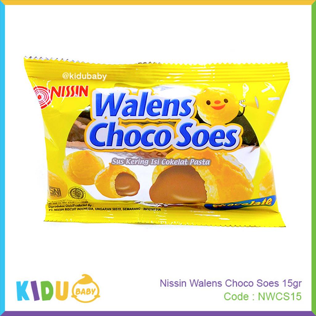 Jual Nissin Walens Choco Soes 15gr Biskuit Cemilan / Kidu Baby | Shopee ...