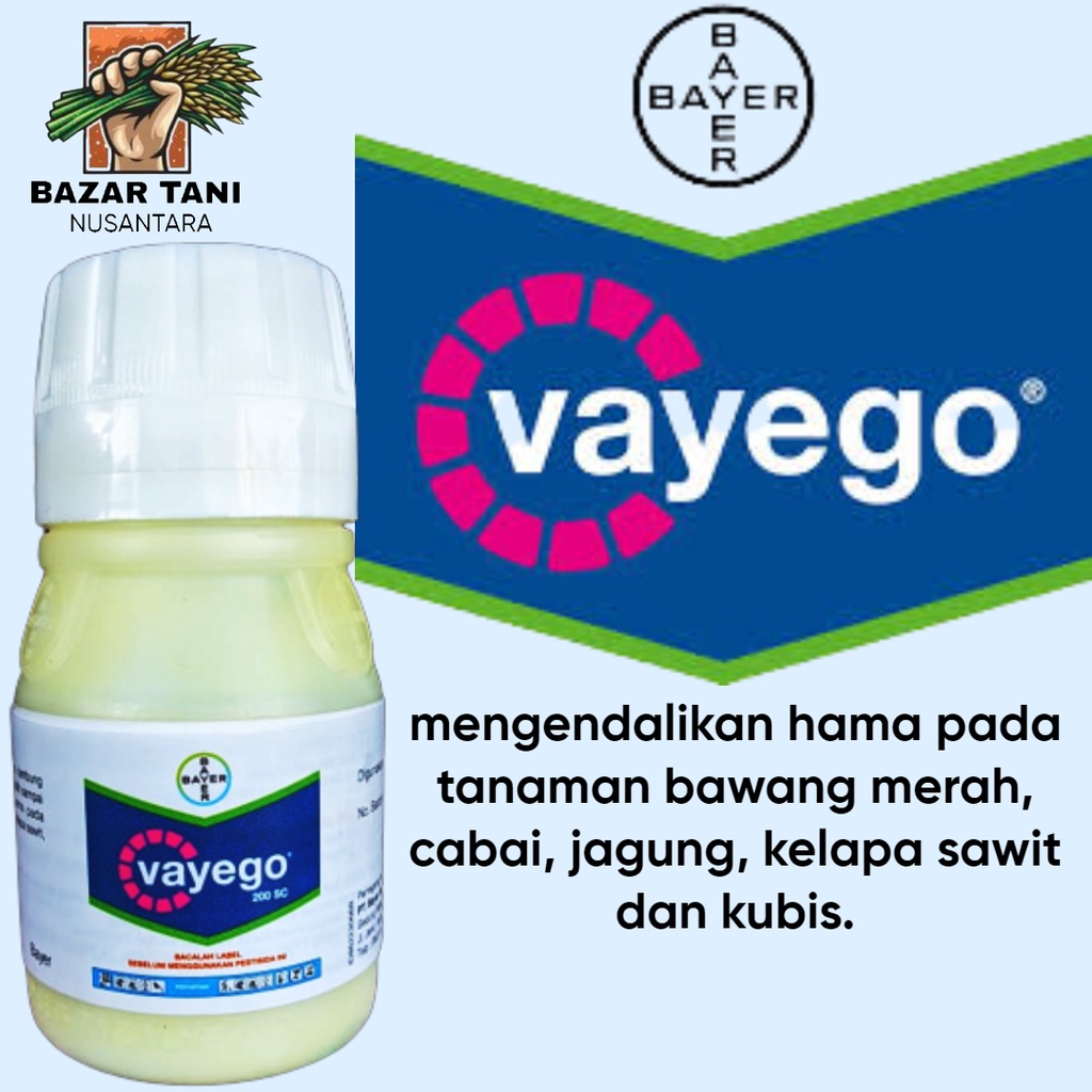 Jual Vayego 200 SC Insektisida 50 ML Ulat Grayak, Ulat Perusak Daun ...