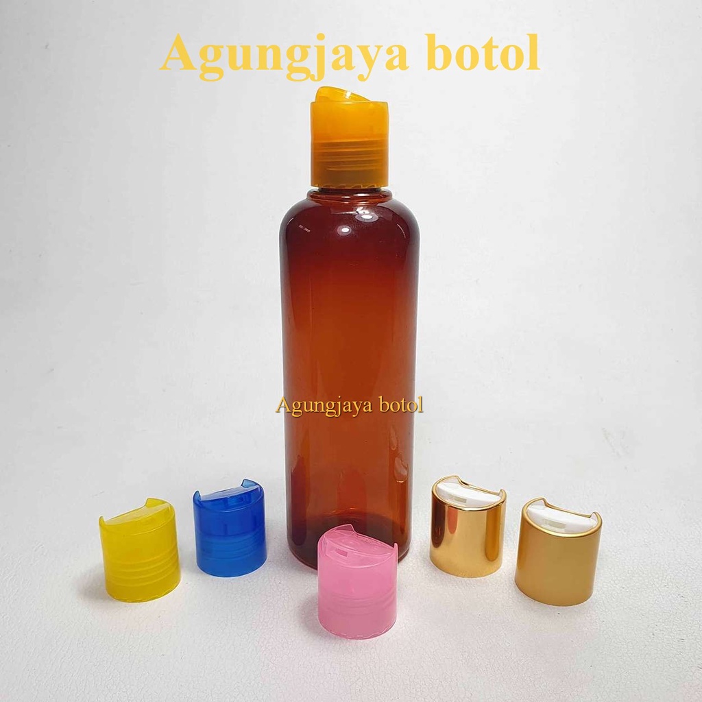 Jual Botol Plastik 250 ml Br Coklat Transparant Tutup Presstop / Botol Pet Kosmetik / Botol ...