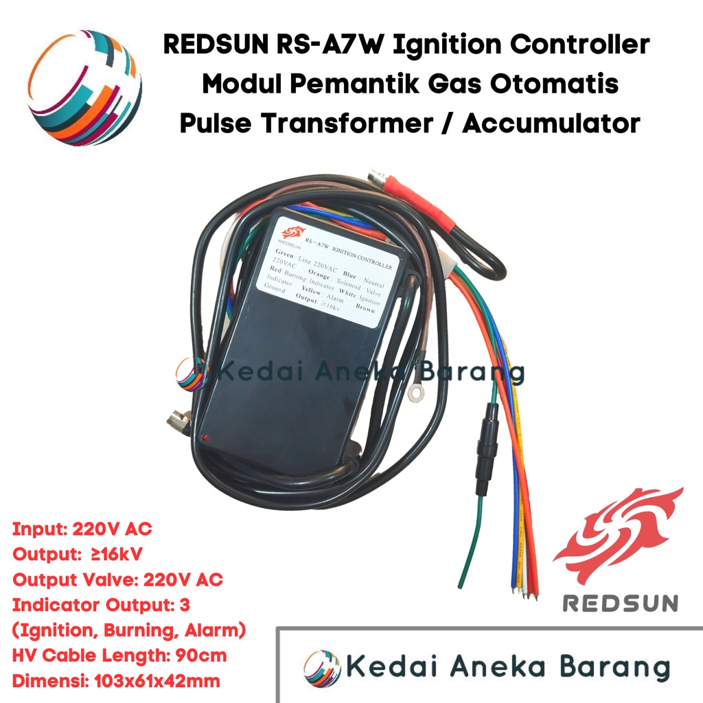 Jual REDSUN RS-A7W Ignition Controller 220V AC Module Modul Pemantik ...