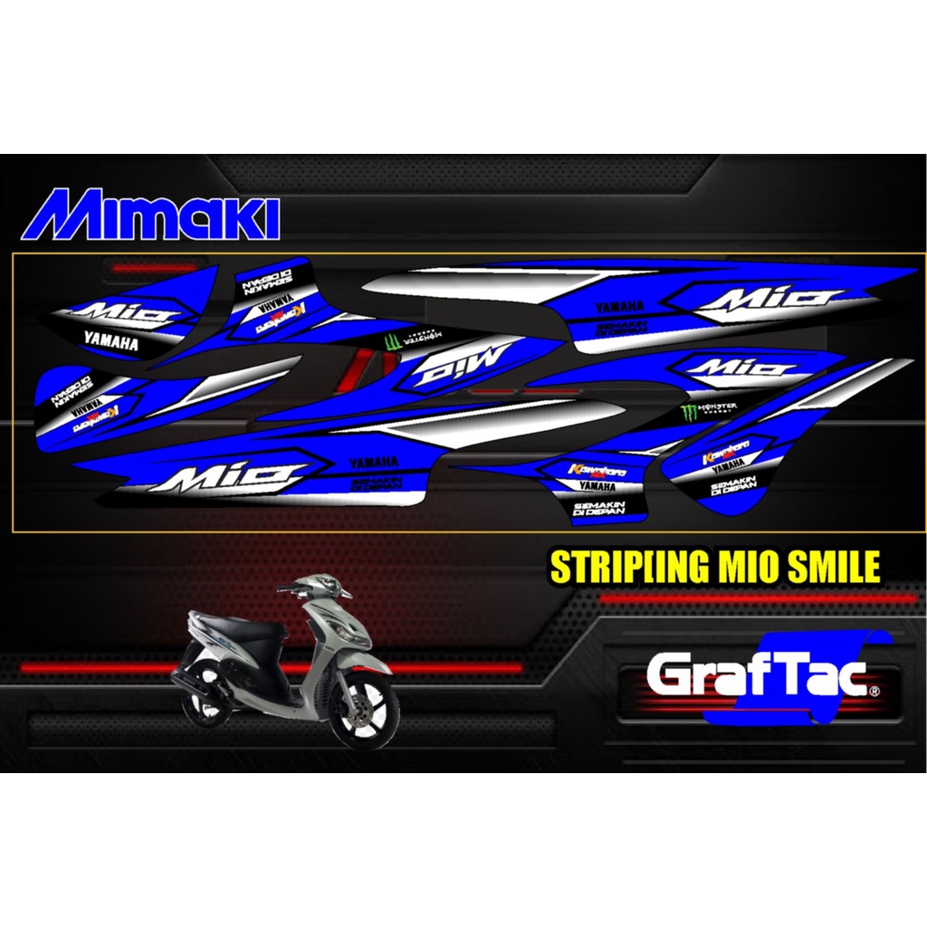 Jual Sticker Motor Striping MIO SMILE SEMI FULLBODY MIO SMILE / MIO ...
