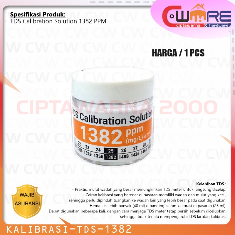 Jual Cairan Kalibrasi TDS Calibration Solution Larutan Kalibrasi TDS | Shopee Indonesia