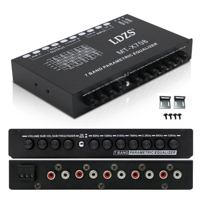 Jual Pre Amp Parametric 7-Band EQ Tuning Amplifier Equalizer Crossover ...