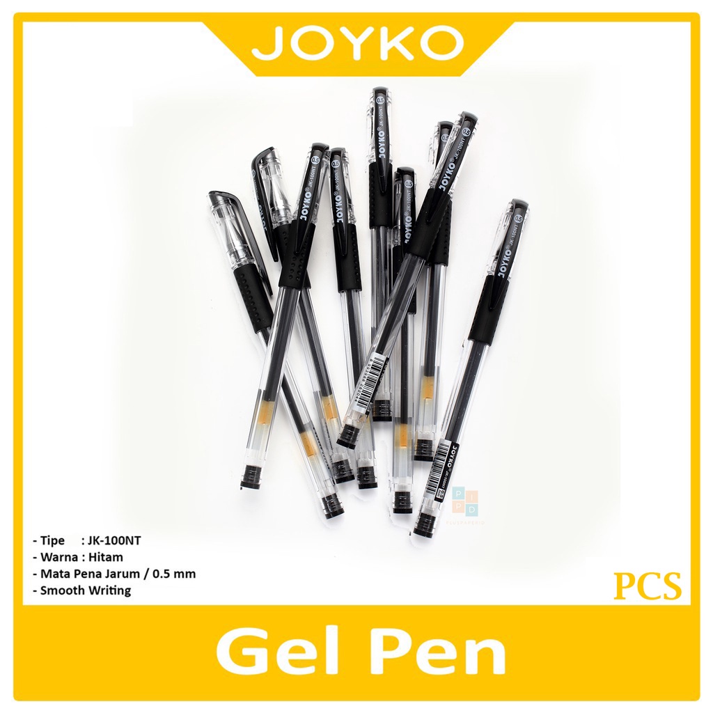Jual JOYKO - Pulpen Gel Pen JK-100NT 0.5mm Hitam - Pcs | Shopee Indonesia
