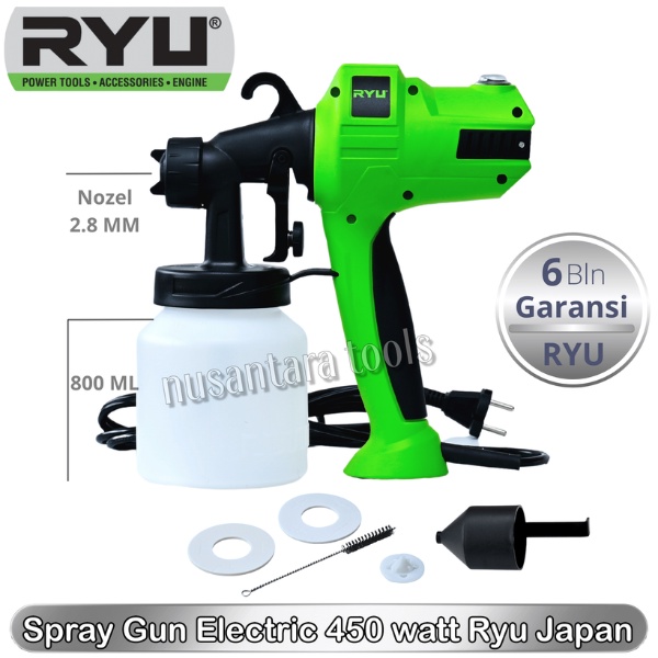 Jual RSE800 Spray gun Electric Listrik RYU RSE 800 - Spraygun Elektrik ...