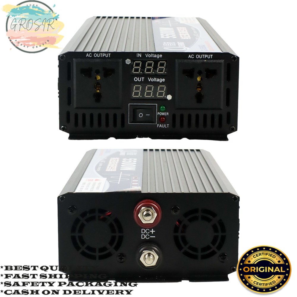 Jual [BAYAR DITEMPAT] CHANGI Power Inverter Pure Sine Wave DC 12V to AC ...