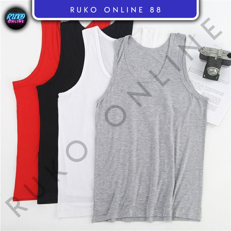 Jual Singlet Polos Pria Dewasa Bahan Katun Baju Singlet Pria Bisa ...