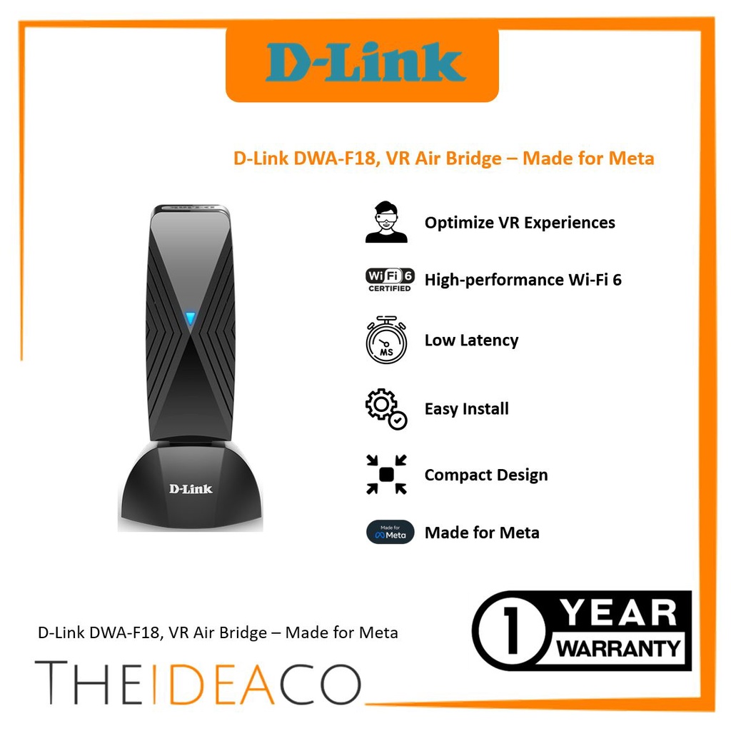 Jual D-Link DWA-F18, VR Air Bridge – Made for Meta | Shopee Indonesia