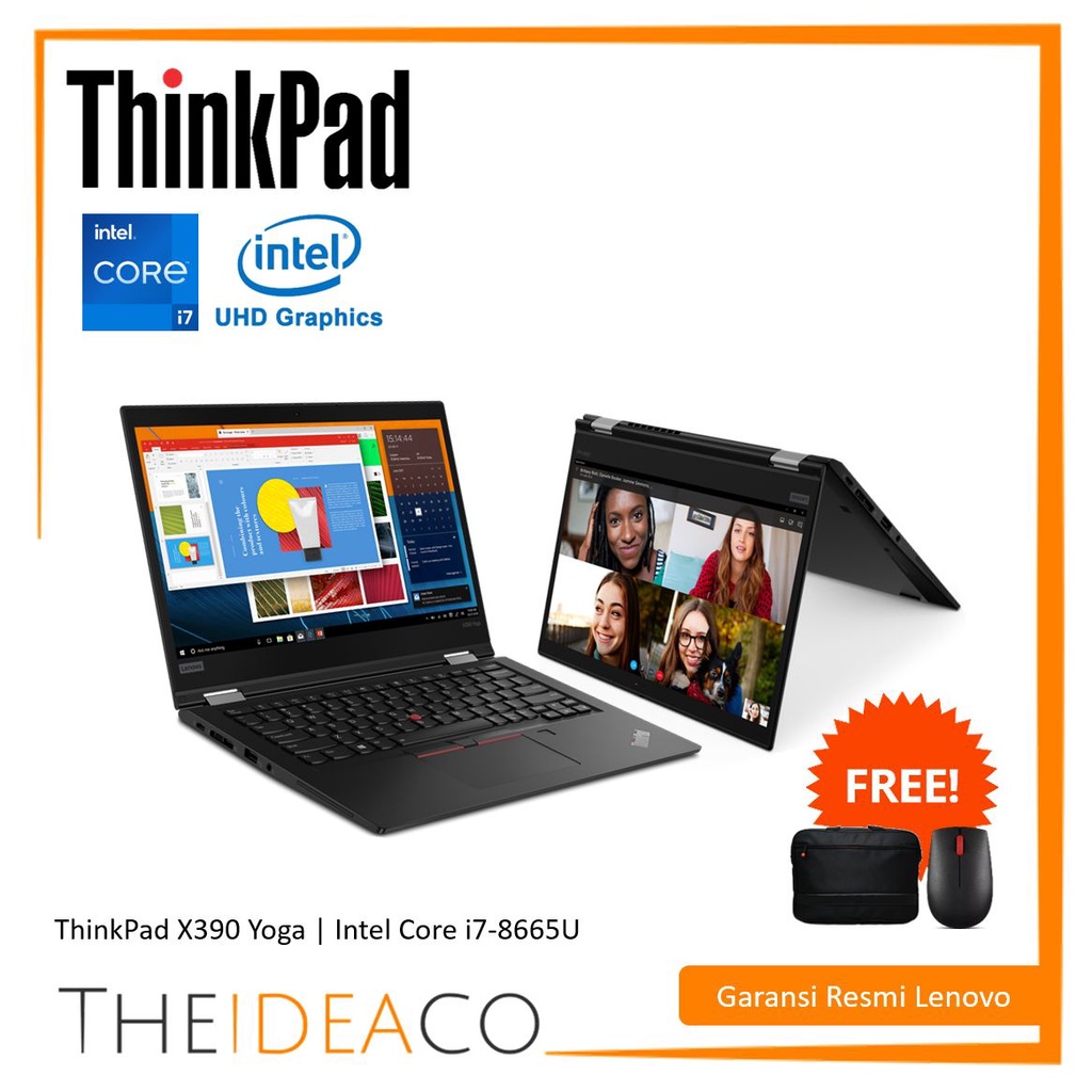 Jual Lenovo ThinkPad X390 Yoga i7-8665U 8GB 512GB SSD Touch Win10Pro ...