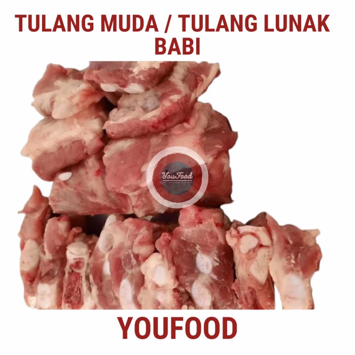 Jual Daging Babi Tulang Muda - Tulang Lunak Cikut - Pork Soft Bone ...