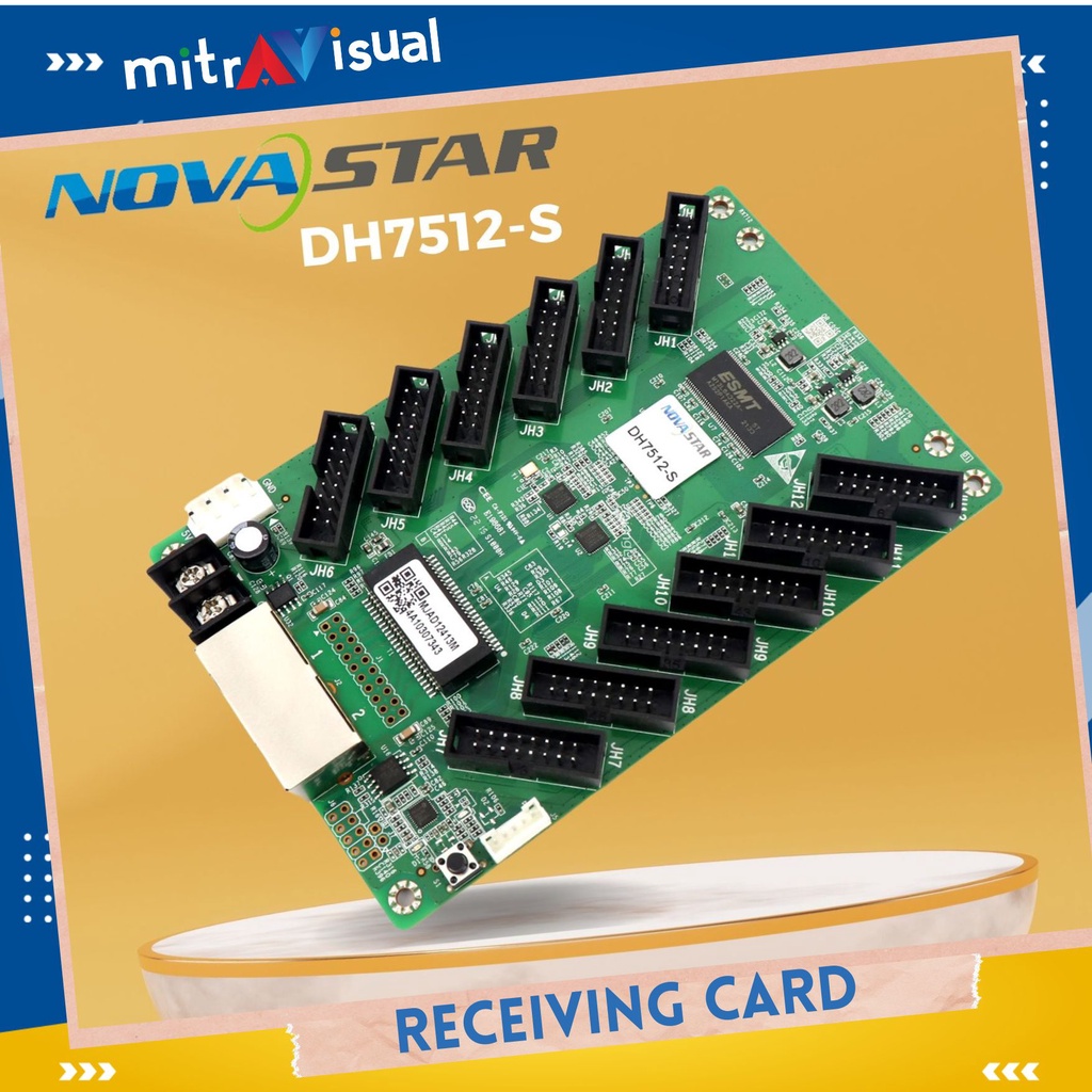 Jual Novastar DH7512-S Receiving Card LED 16 Port 512x512 pixel ...