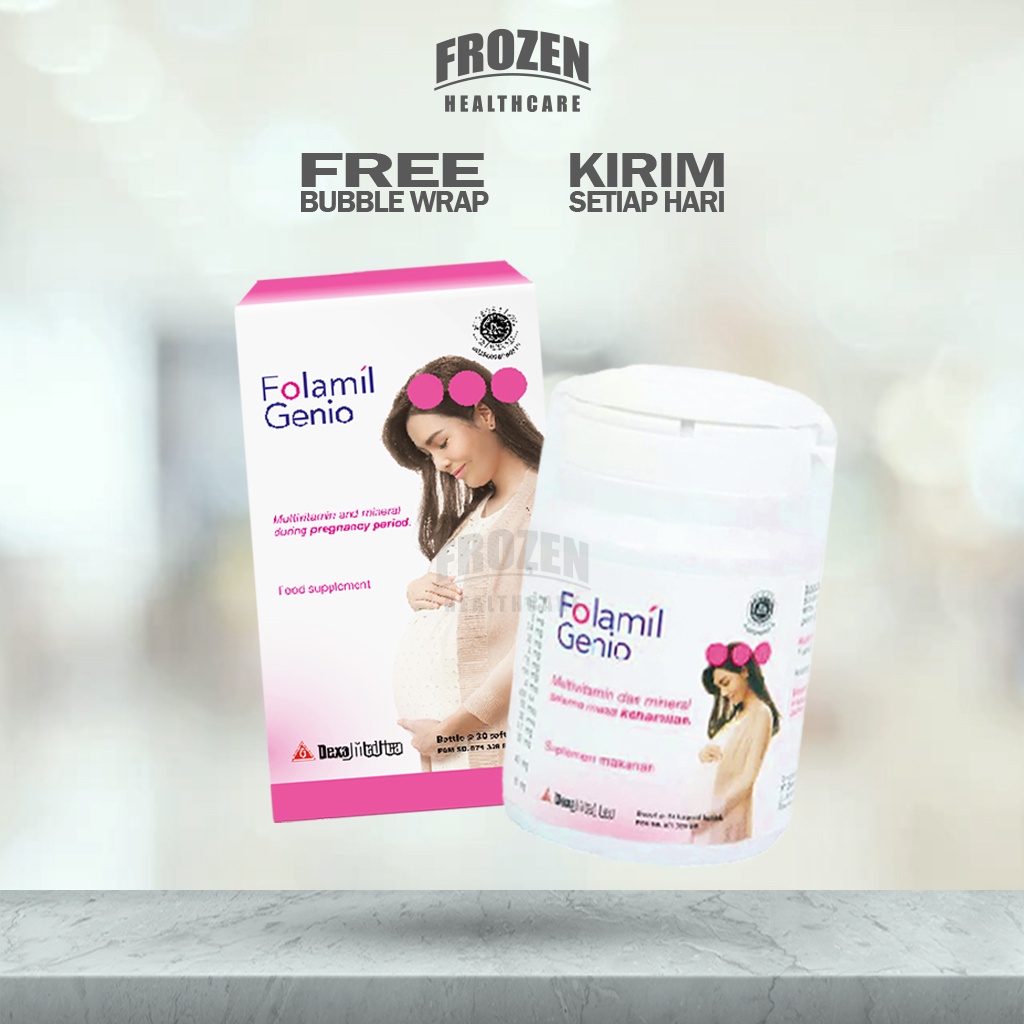 Jual CX76BV Folamil Genio Vitamin Suplemen Ibu Hamil Multivitamin Dan ...