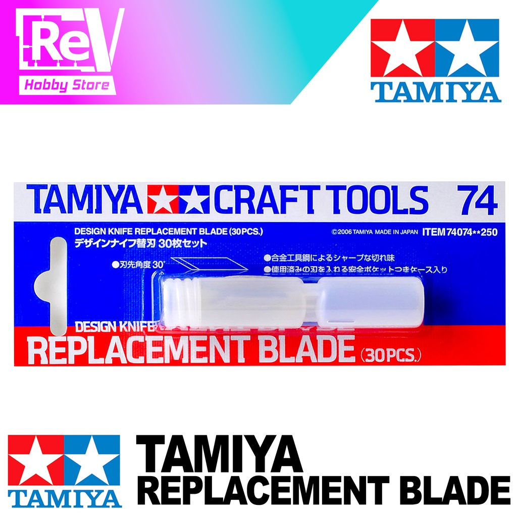 Jual TAMIYA HOBBY KNIFE BLADE REPLACEMENT 74 SPARE BLADE PISAU TAMIYA ...
