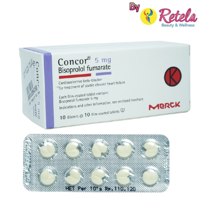 Jual CONCOR 5MG 1 STRIP 10 TABLET | Shopee Indonesia