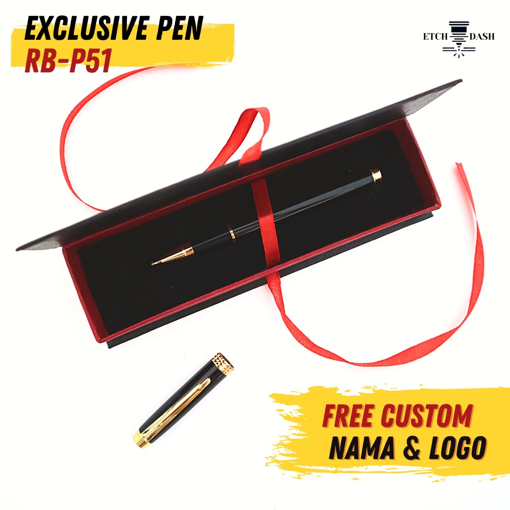 Jual Pulpen Custom Nama dan Logo Merchandise Elegan - Exclusive Pen RB ...