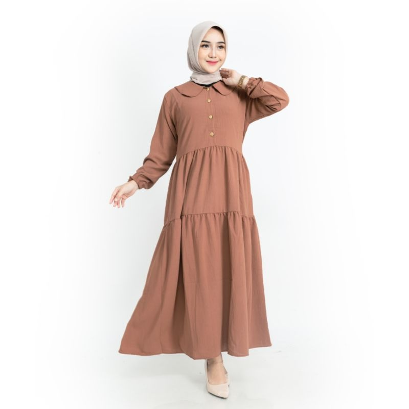 Jual Molding - Gamis Cringkle Premium model kerah kancing Original ...