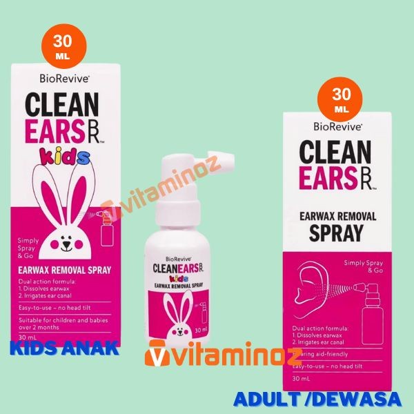 Jual BioRevive Clean Ears Kids Adult Spray 30 ml - Pembersih Telinga ...