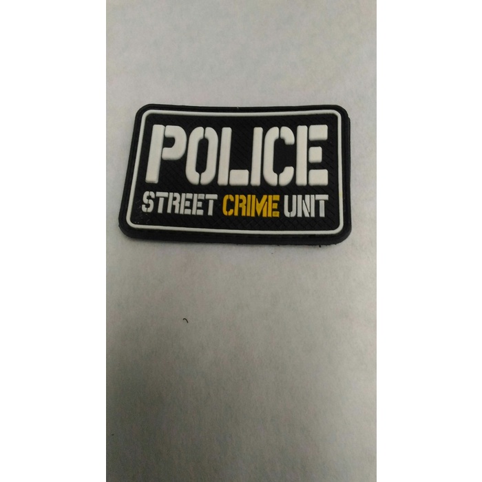 Jual Patch rubber Police street crime Unit | Shopee Indonesia