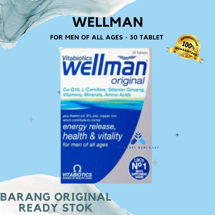 Jual Wellman Original for men of all ages - isi 30 Tablet (SG - UK ...