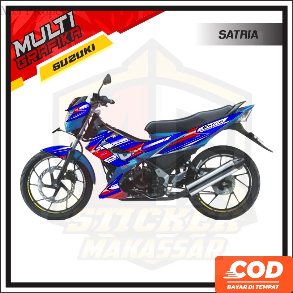 Jual Stiker Striping Decal SUZUKI SATRIA FU KARBU Series A, Custom ...