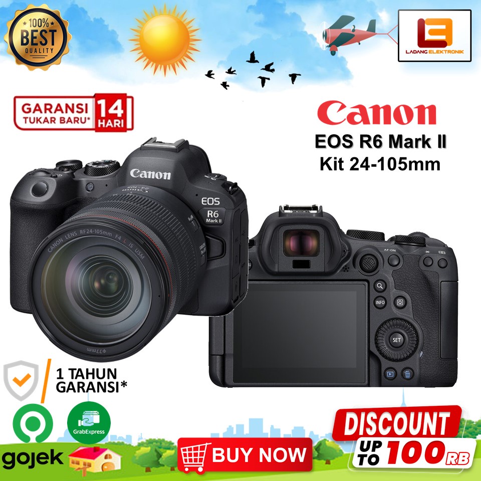 Jual Canon EOS R6 Mark II Mirrorless Camera with 24-105mm f/4 Lens ...