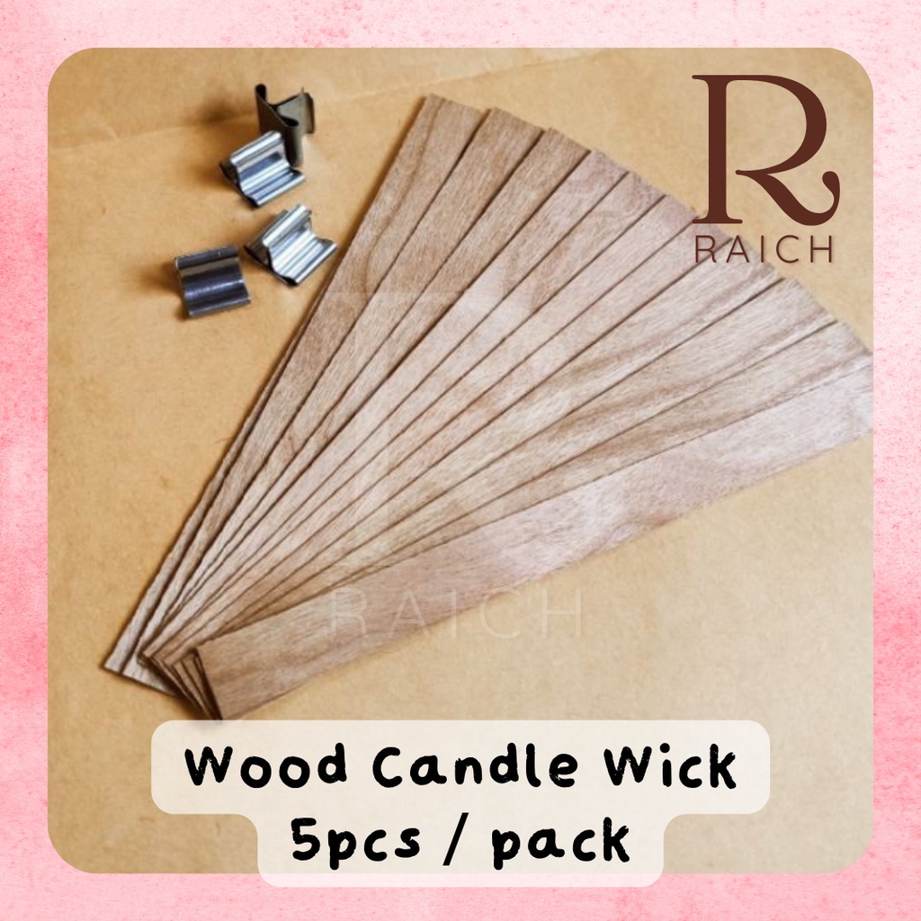 Jual 5pcs Wood Wick for Candle / Sumbu Kayu Lilin Aromaterapi | Shopee ...