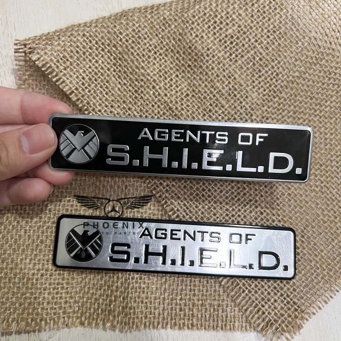 Jual CIZA_STORE EMBLEM 3D SHIELD LOGO MARVEL AGENT OF SHIELD PLAT S.H.I ...