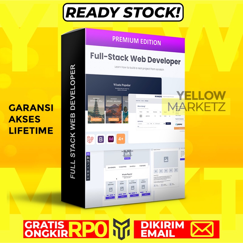 Jual Beli 2 gratis 1 E COURSE VIDEO FULL STACK LARAVEL 8 WEB DEVELOPER - STUDI KASUS WEB ...