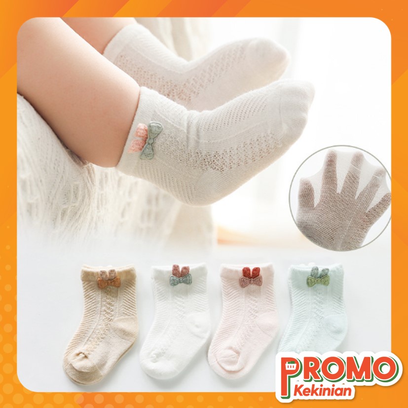 Jual PROMO KEKINIAN - K5553 Kaos Kaki Bayi Pendek Motif Pita Anti Slip ...