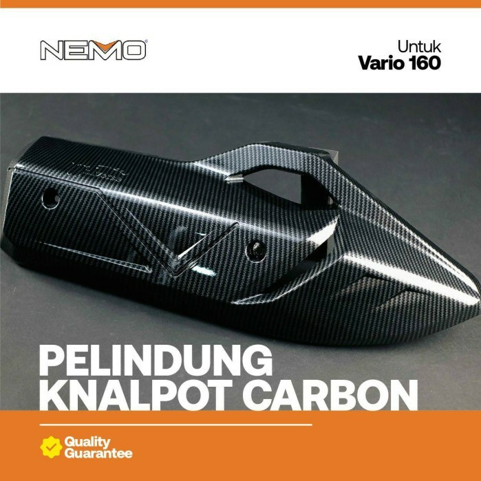Jual Cover Knalpot VARIO 160 Carbon Nemo | Tutup Knalpot Honda All New VARIO 160 Karbon Nemo ...