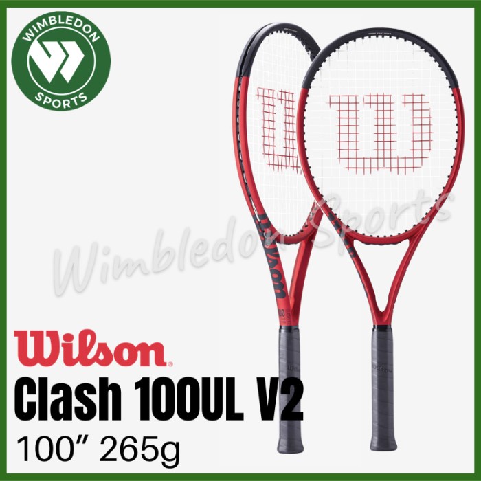 Jual Raket Tenis Wilson Clash 100UL V2 / Raket Wilson Clash 100UL V2 ...