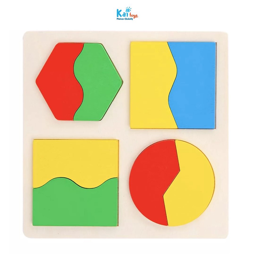 Jual Geometric Shape Puzzle Board / Mainan Edukasi Anak Belajar ...