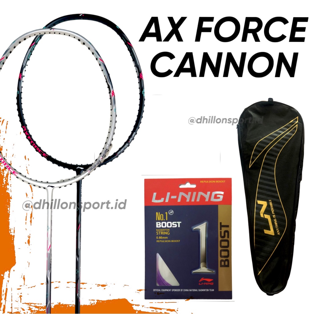 Jual Raket badminton Lining AX FORCE CANNON / AXFORCE Original | Shopee ...