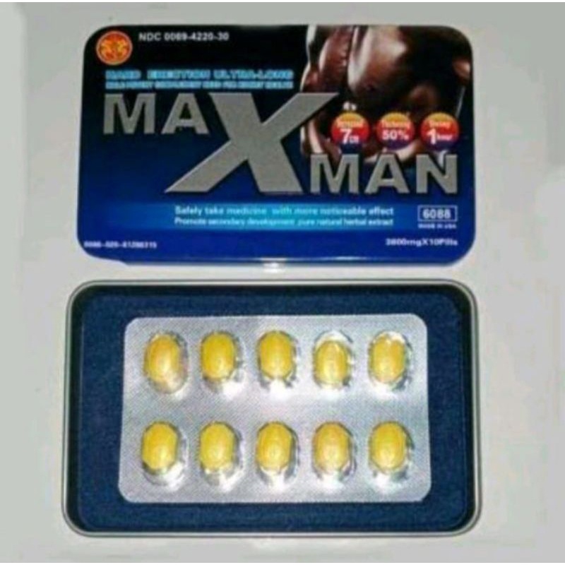 Jual MAX MAN ASLI ORIGINAL TABLET KUNING 1000% UBAT STAMINA PRIA DEWASA KUAT OBAT PRIA TAHAN ...