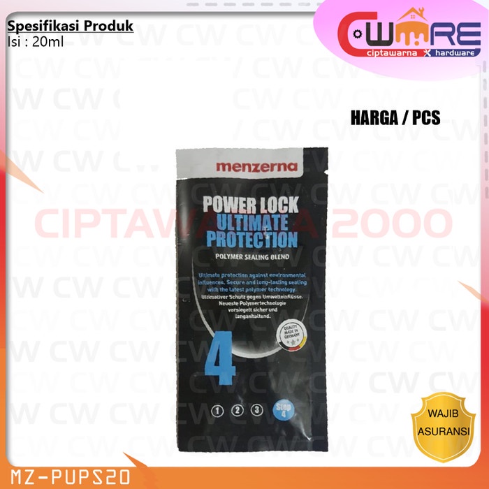 Jual Menzerna Powerlock pelindung kendaraan SACHET Polymer POLIMER ...