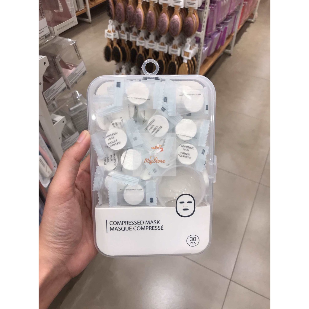 Jual MINISO Masker Kompresi Wajah Include Mangkuk Mini Isi 30pcs ...