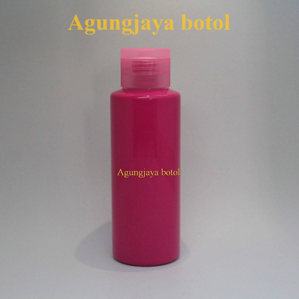 Jual Botol Pet 100 ml RF Pendek Merah Tutup Fliptop / Botol Plastik ...