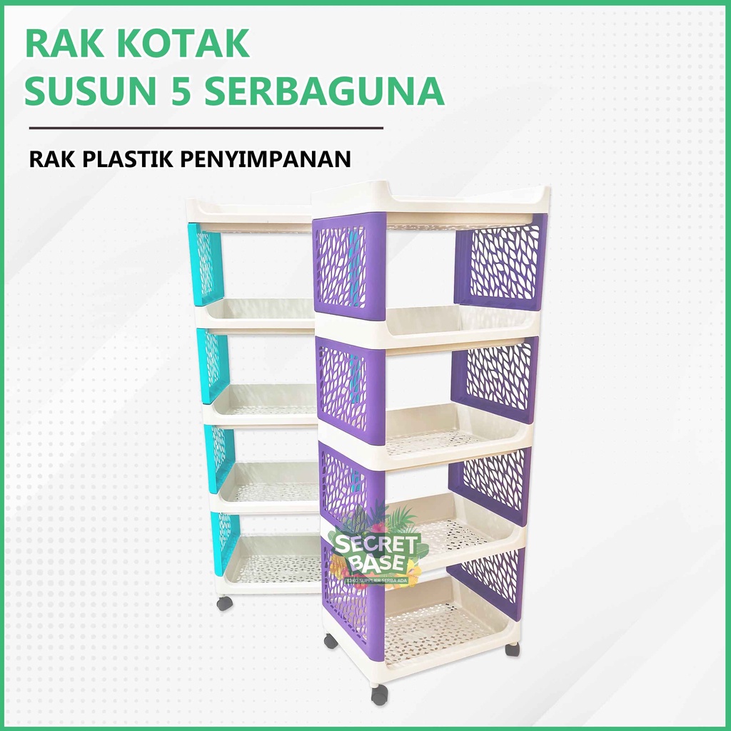 Jual RAK KOTAK 5 SUSUN + RODA - Rak Serbaguna / Rak Portable / Rak ...