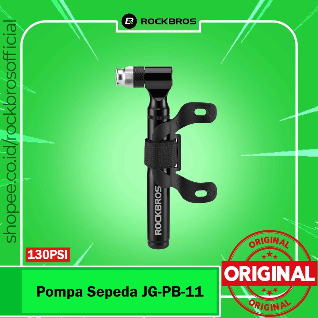 Jual Pompa Mini Ban Sepeda Rockbros JG-PB-11 Hitam Pumpa Kumpa Angin ...